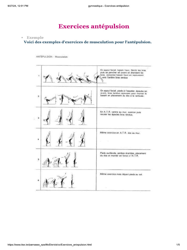 GYM Antépulsion | PDF