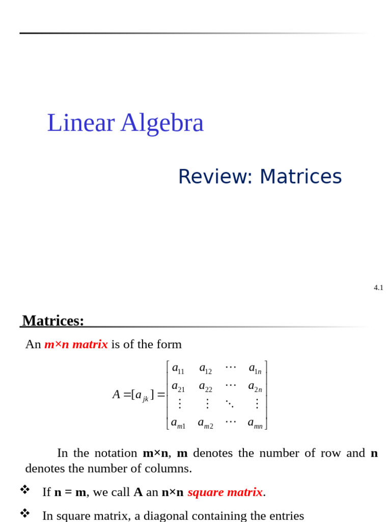 L2 - Linear Algebra - Matrices-new | PDF | Matrix (Mathematics) | Linear Algebra