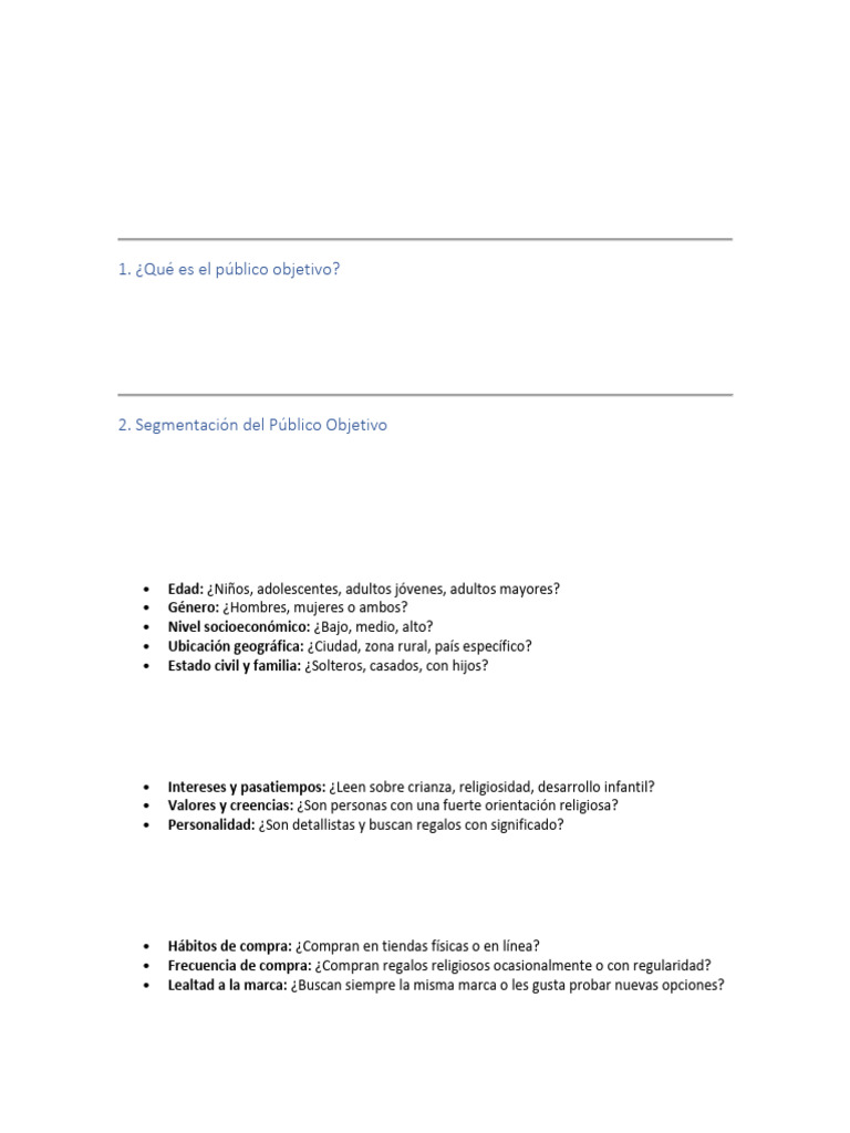 CÓMO IDENTIFICAR TU PÚBLICO OBJETIVO | PDF | Comportamiento | Marketing CÓMO IDENTIFICAR TU PÚBLICO OBJETIVO | PDF | Comportamiento | Marketing