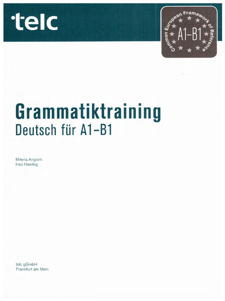 Grammatiktraining Deutsch Für A1-B1 | PDF