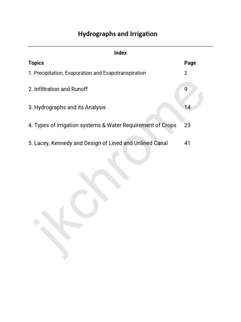 Hydrographs and Irrigation Jkchrome Com | PDF | Surface Runoff | Discharge (Hydrology)
