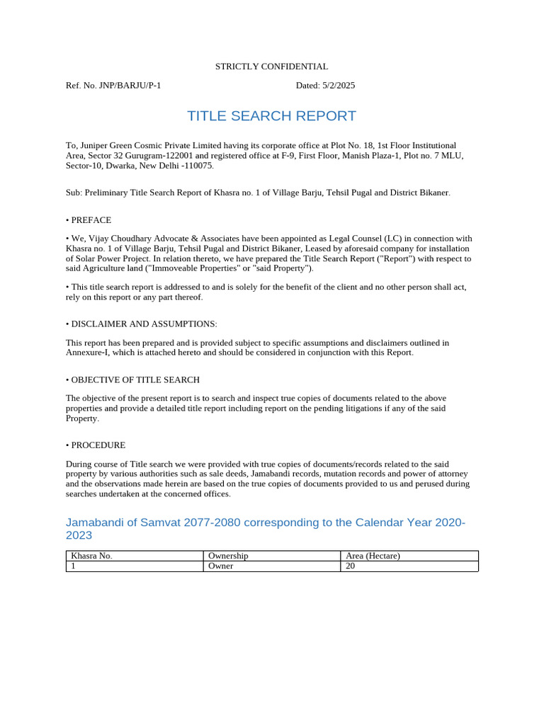 TSR Report | PDF