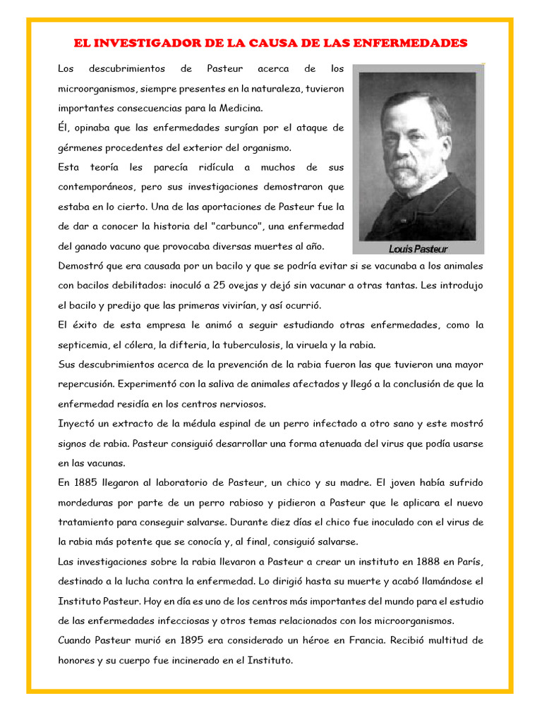 Plan Lector 2° Secundaria | PDF | Luis Pasteur | Rabia