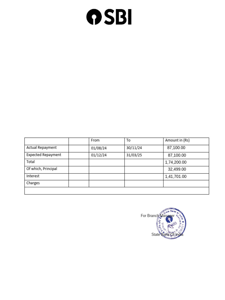 Provisional Home Loan Interest Certificate | PDF