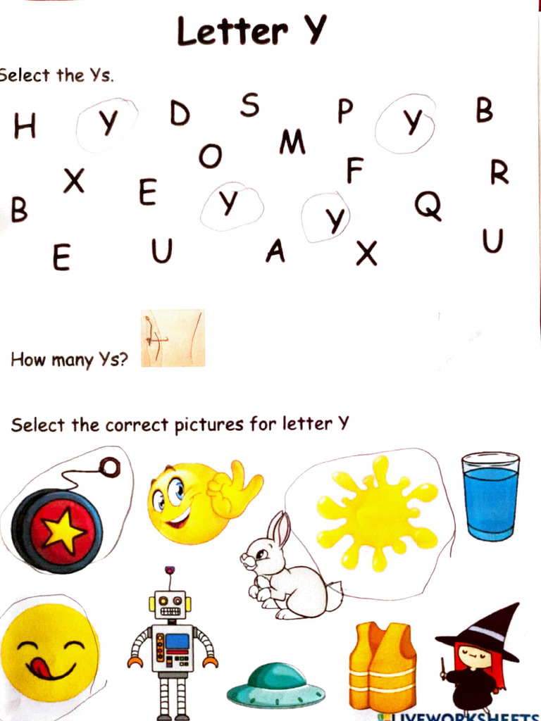 Letter Y Identification Activities | PDF