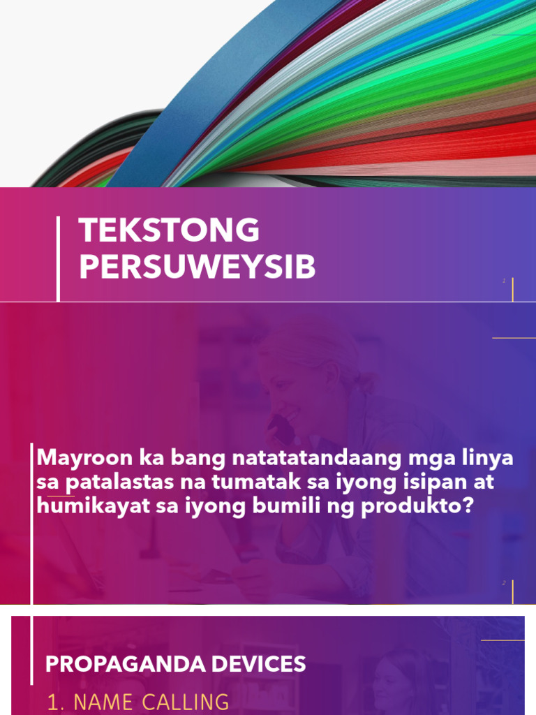 Tekstong Persuweysib | PDF