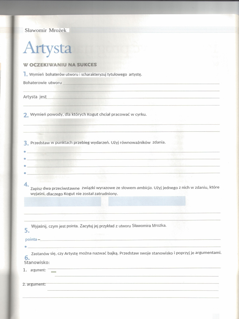 Sławomir Mrożek, Artysta | PDF