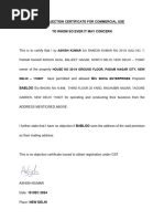 NOC Format for GST Registration | PDF