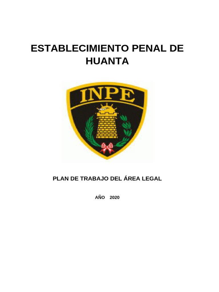 plan del area legal 2020 | PDF | Justicia | Crimen y violencia