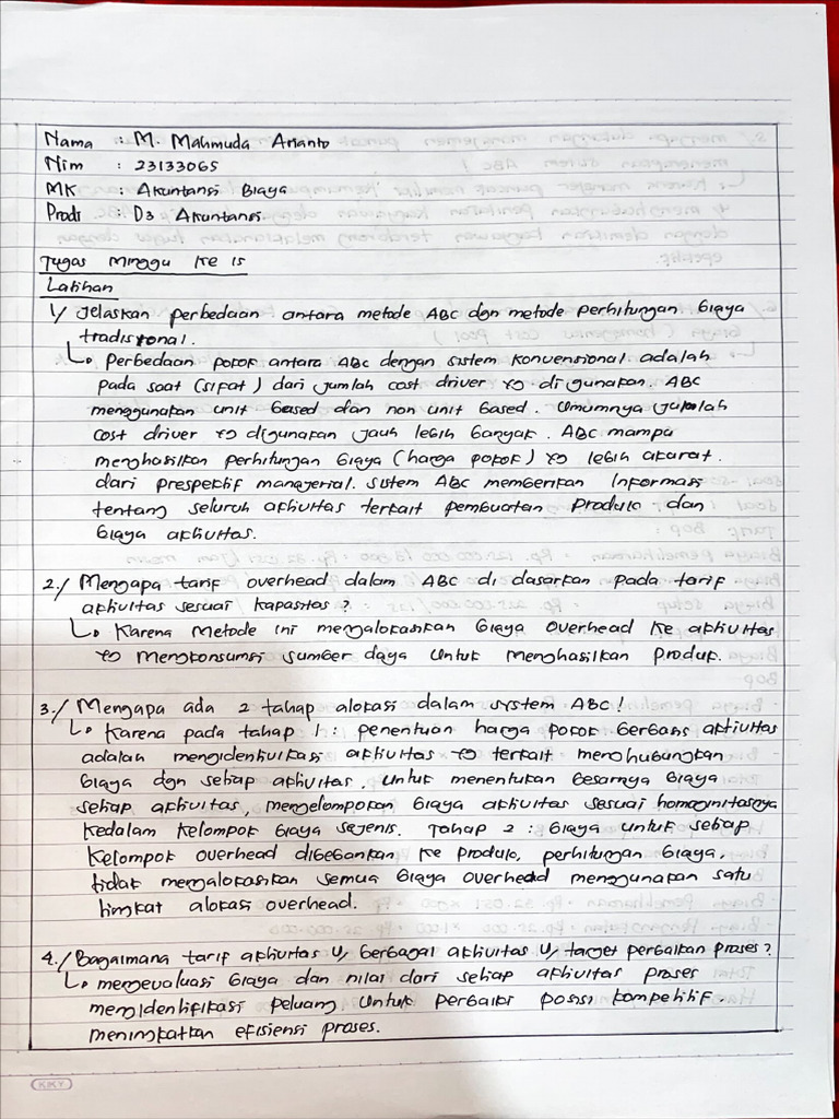 Tugas 15 Akbi - M Mahmuda Arianto - 23133065 | PDF