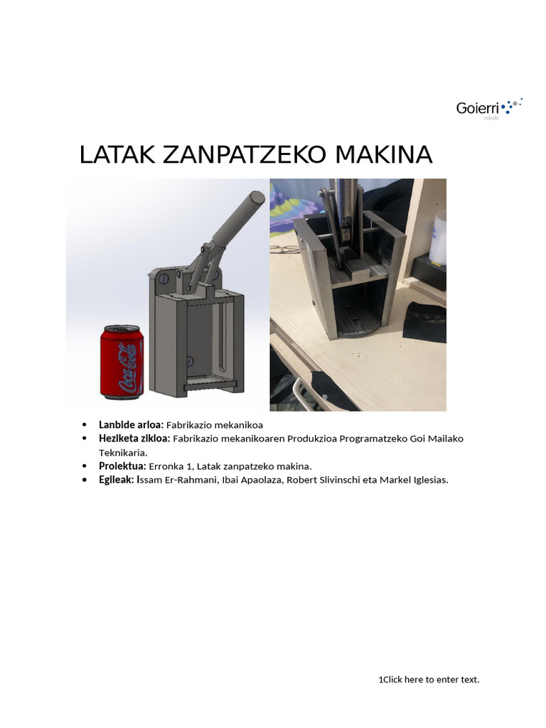 LATAK ZANPATZEKO MAKINA | PDF
