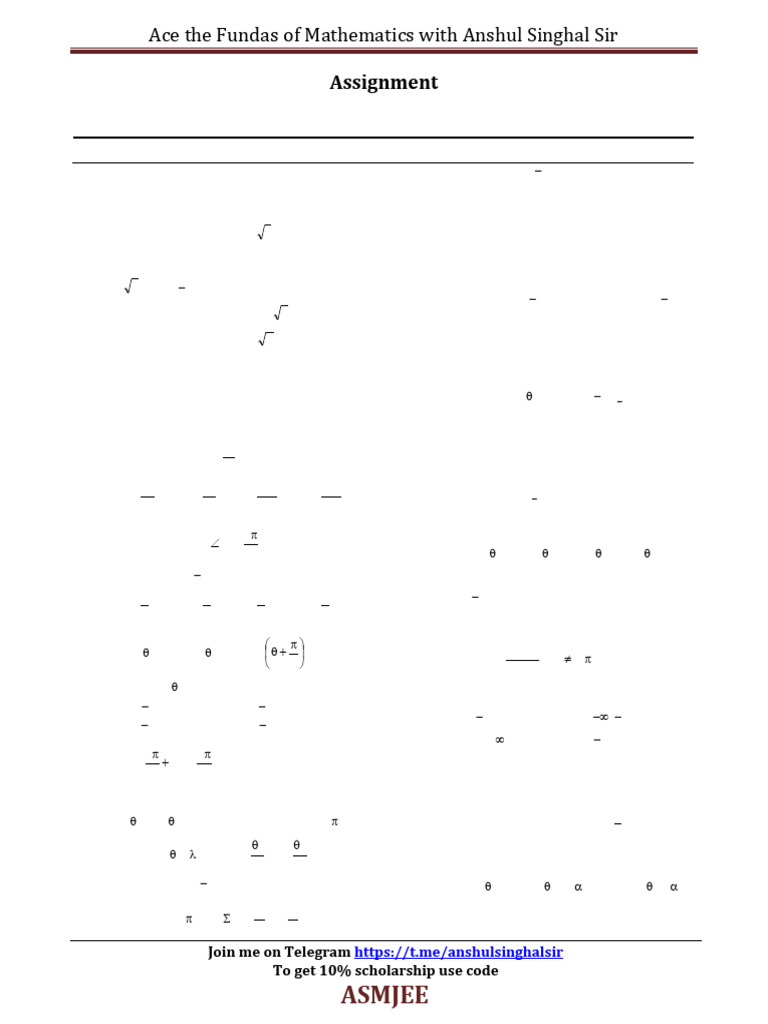 Trigo Enhancement Assignment 2 | PDF | Geometry | Elementary Geometry