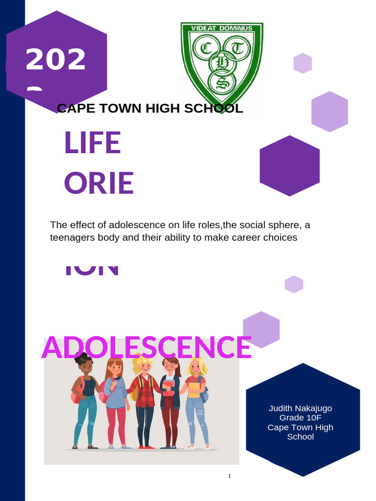 Life Orientation Project | PDF | Adolescence | Social Psychology