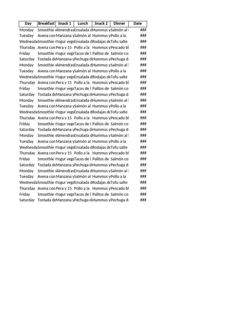 Expanded 30 Day Meal Plan | PDF