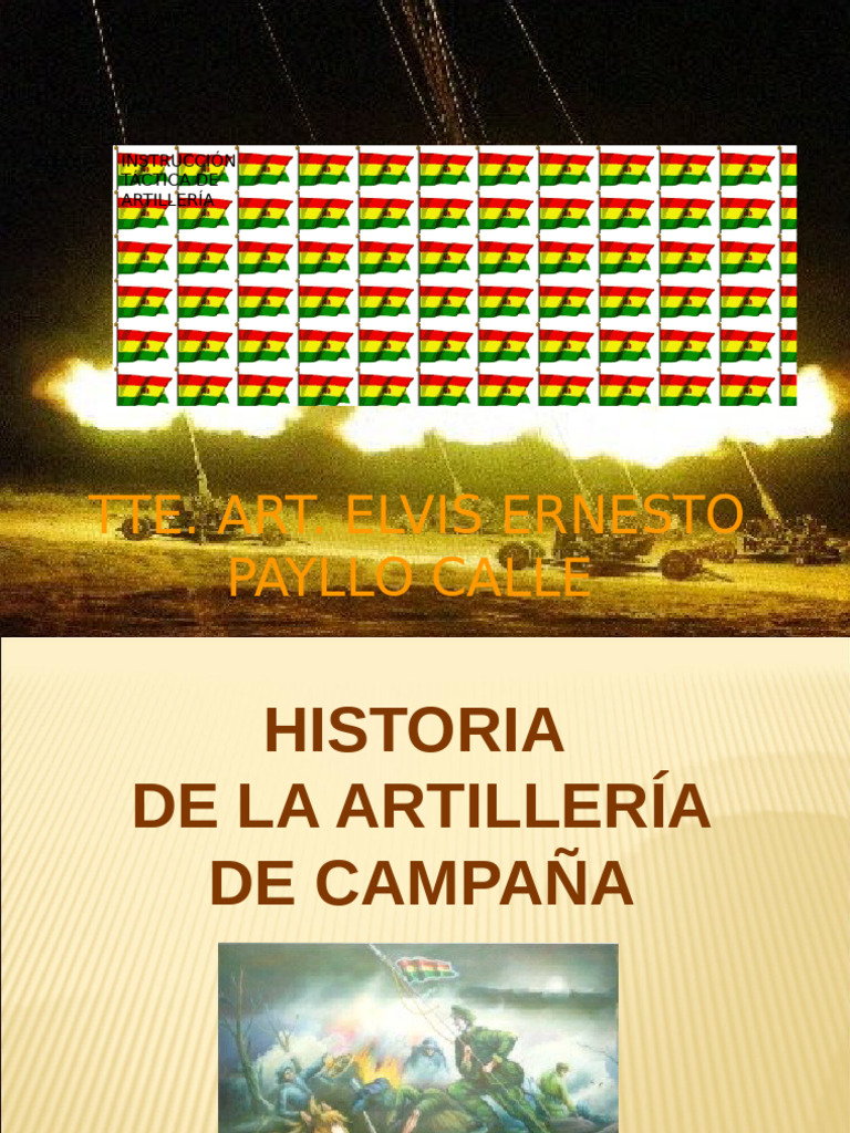 Tte. Art. Elvis Ernesto Payllo Calle: Instrucción Táctica de Artillería ...