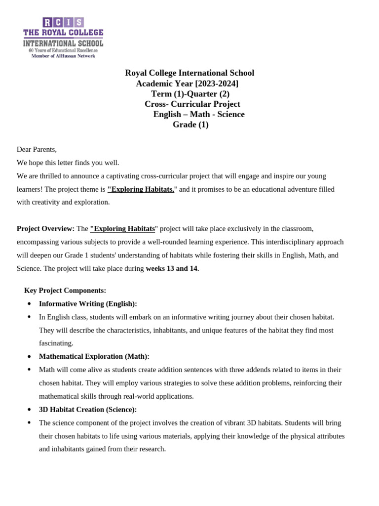 T1-Q2 - Grade 1 Q2 Project | PDF | Mathematics | Science