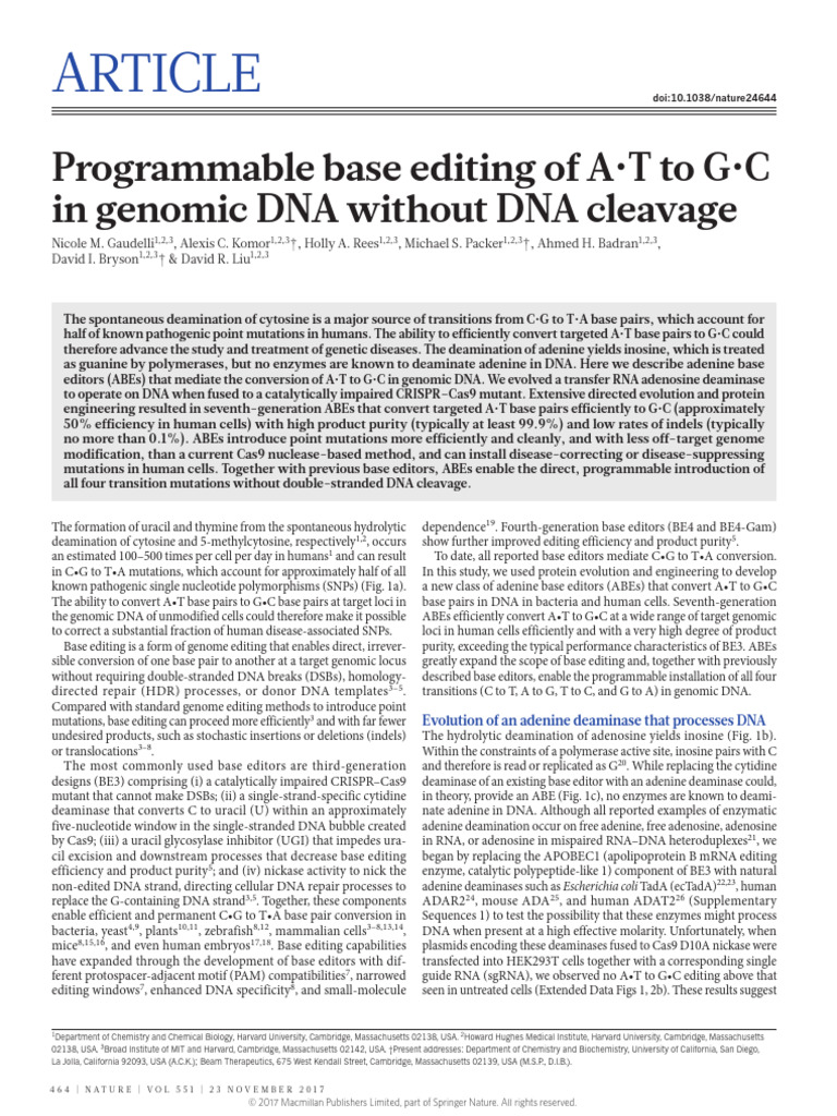 Paper - 02 ARticle | PDF | Dna | Base Pair