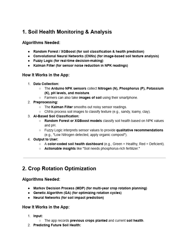 AI-Driven Soil & Crop Management | PDF | Soil | Plant Nutrition