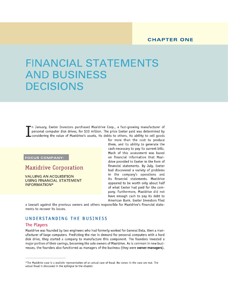 Financial Accounting Chapter 1 Without Exercises Pdf