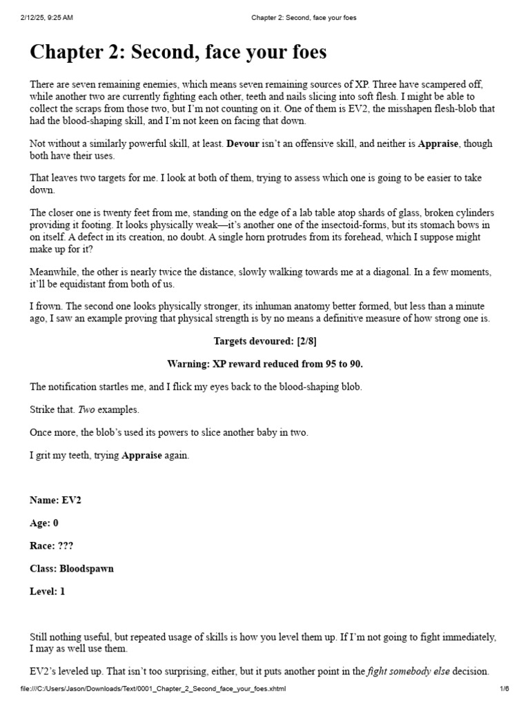 Chapter 2 - Second, Face Your Foes | PDF