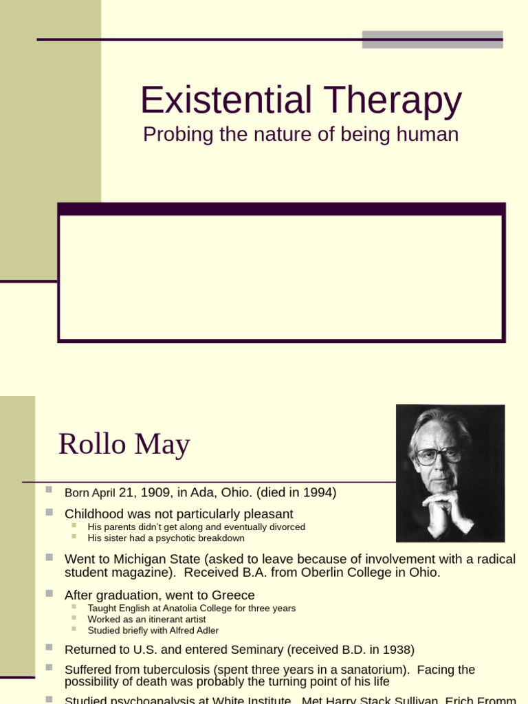 Existantial Theory | PDF | Existentialism | Psychotherapy