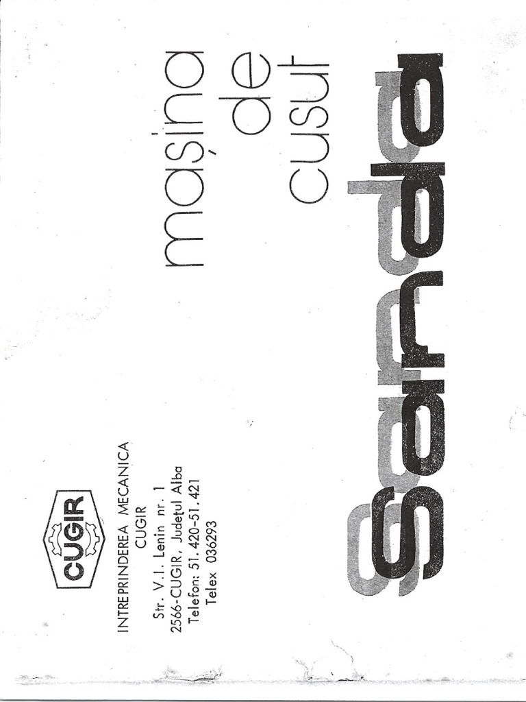 Ghid Masina de Cusut Sanda | PDF