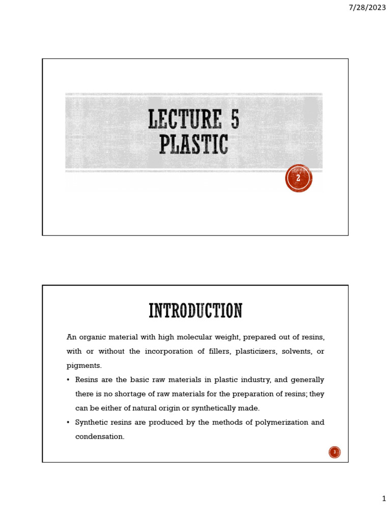 CE2001-LECTURE5 | PDF | Adhesive | Plastic