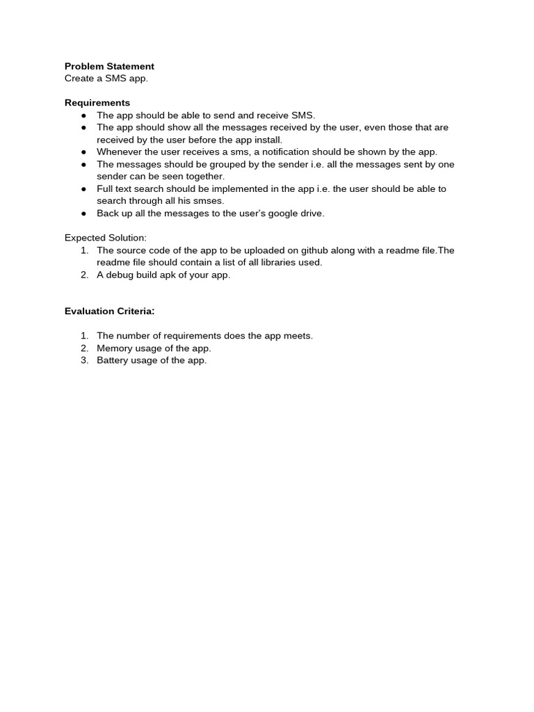 Android Hiring Assignment - New | PDF