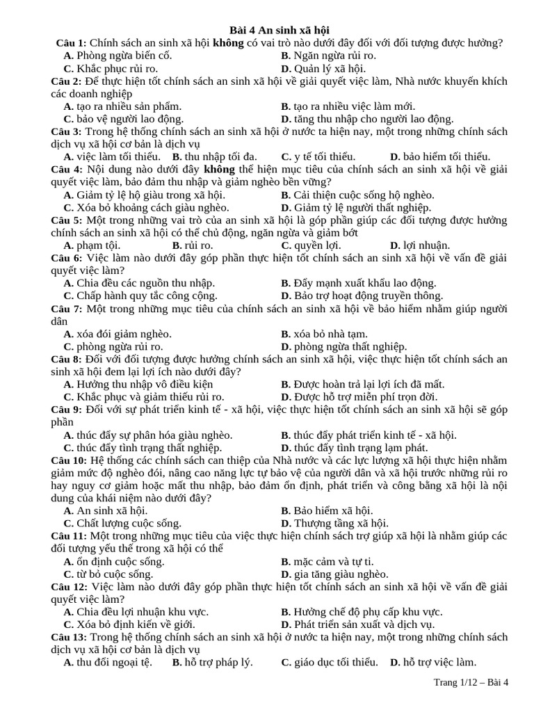 CHTN Tham KH o Bài 4,5,6 L P 12-GDKTPL | PDF