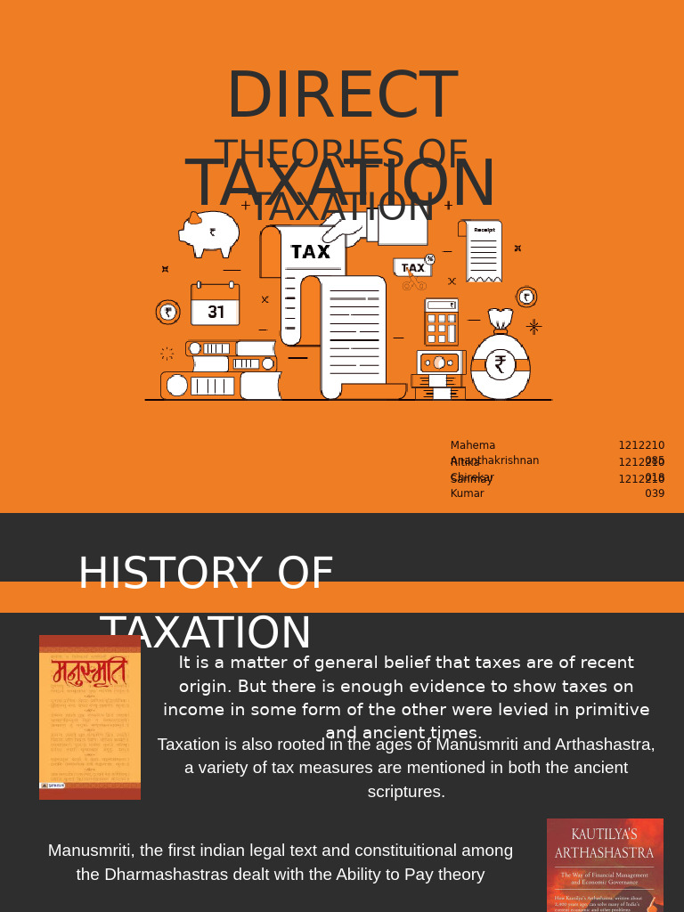 Direct Taxation - Theories of Taxation | PDF | Taxes | Capital Gains Tax