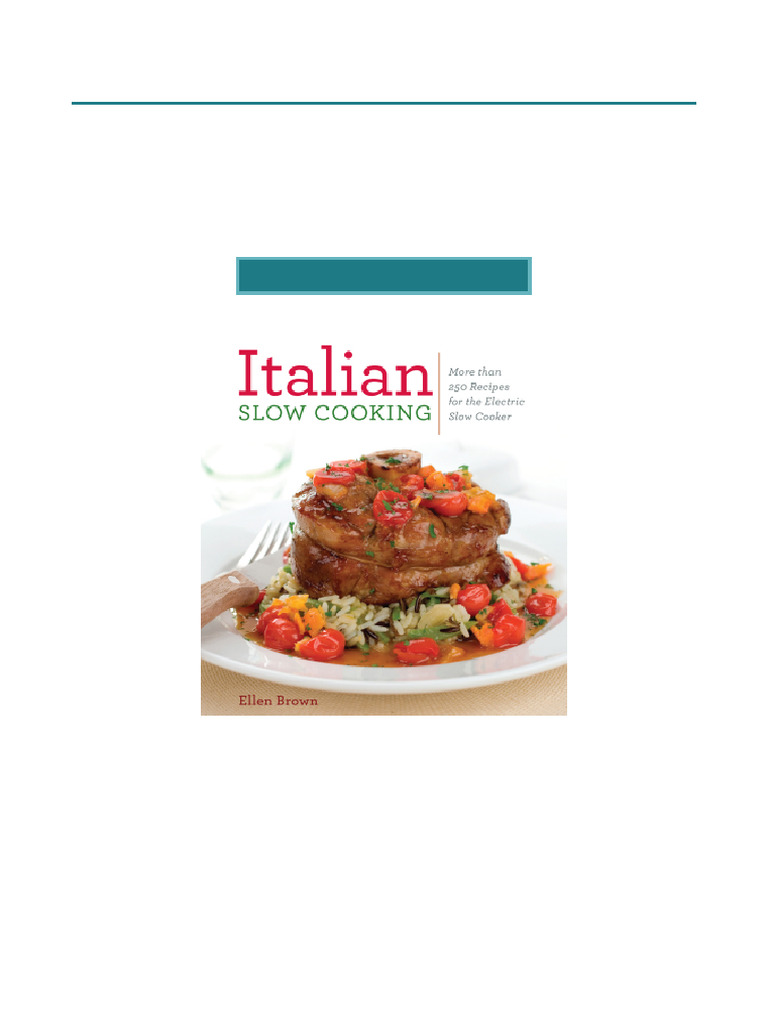 Italian Slow Cooking Guide | PDF