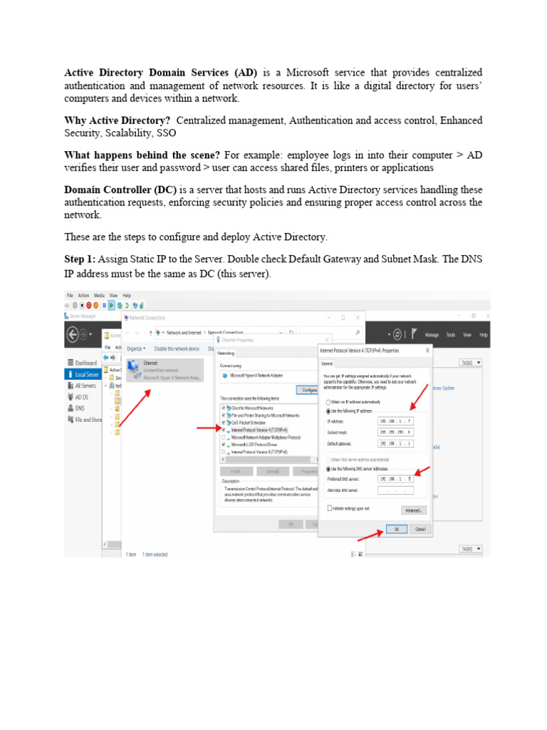 Active Directory - The Powerhouse of Network Management | PDF | Active Directory | Ip Address