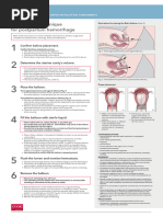 Bakri Balloon Protocol for PPH Management | PDF | Women's Health ...