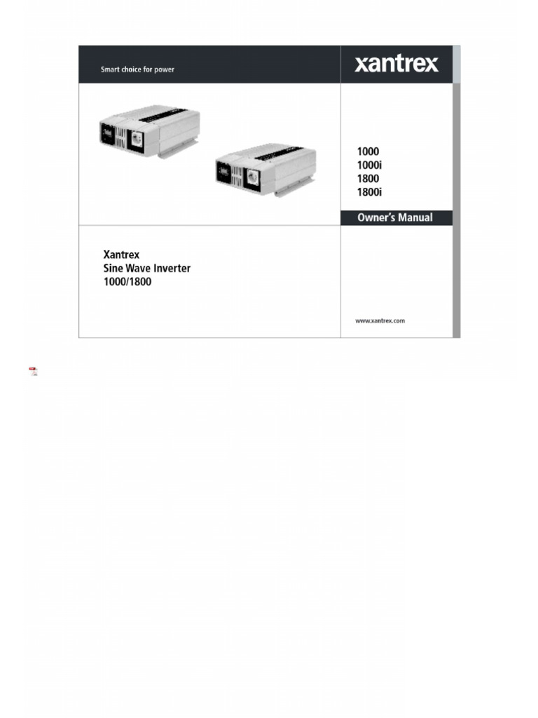 Manual Xantrex | PDF