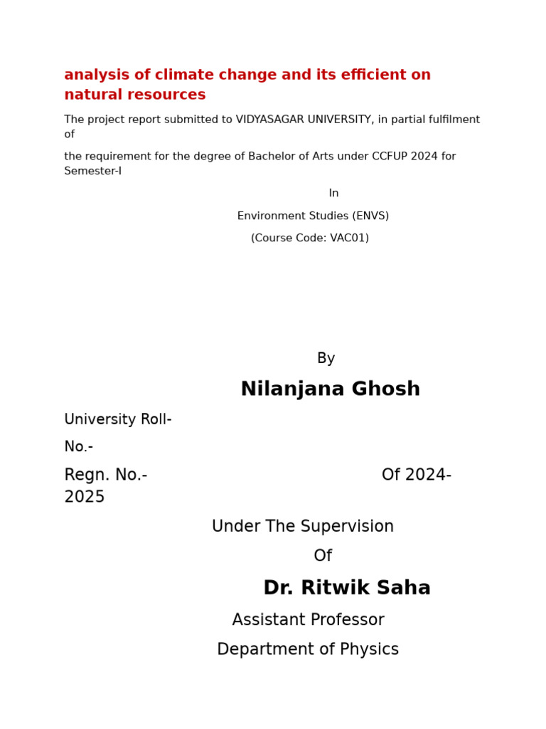 Documentnila.123 | PDF | Climate Change | Groundwater