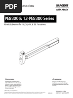 SARGENT 80 Series Exit Device Catalog | PDF | Door | Screw