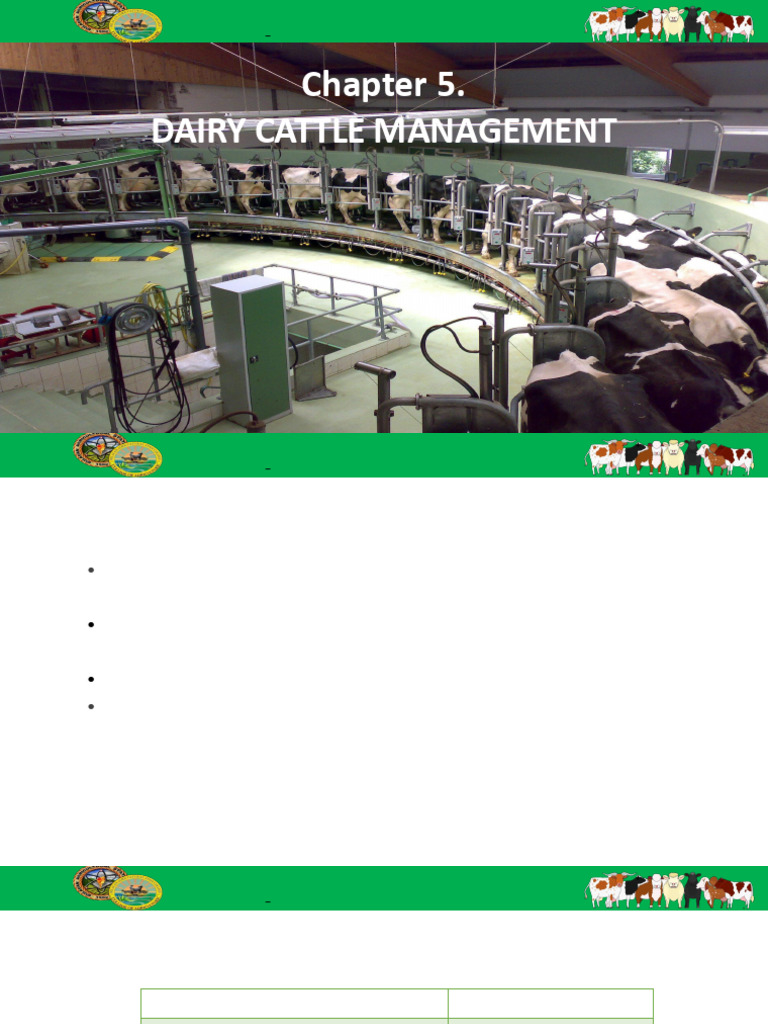 CHAPTER-V | PDF | Cattle | Dairy Cattle