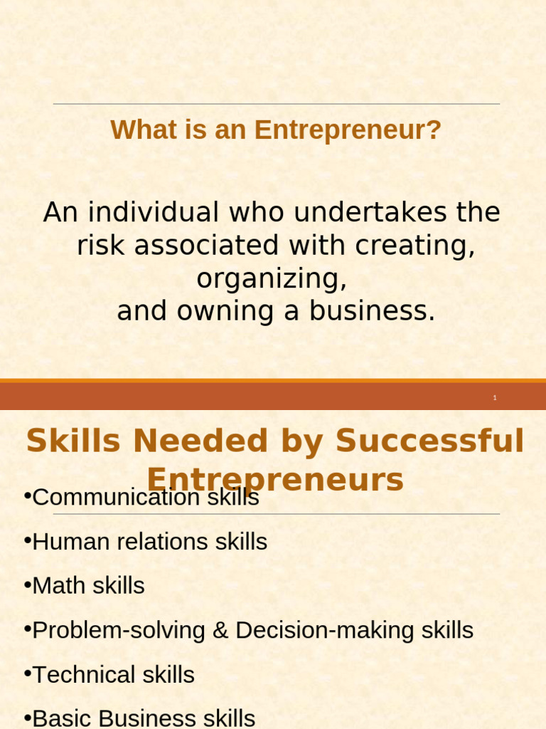 Essential Guide to Entrepreneurship Skills | PDF | Entrepreneurship ...