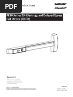 SARGENT Exit Device 80 Series TL 53 - 55 - 56 Installation Instructions ...
