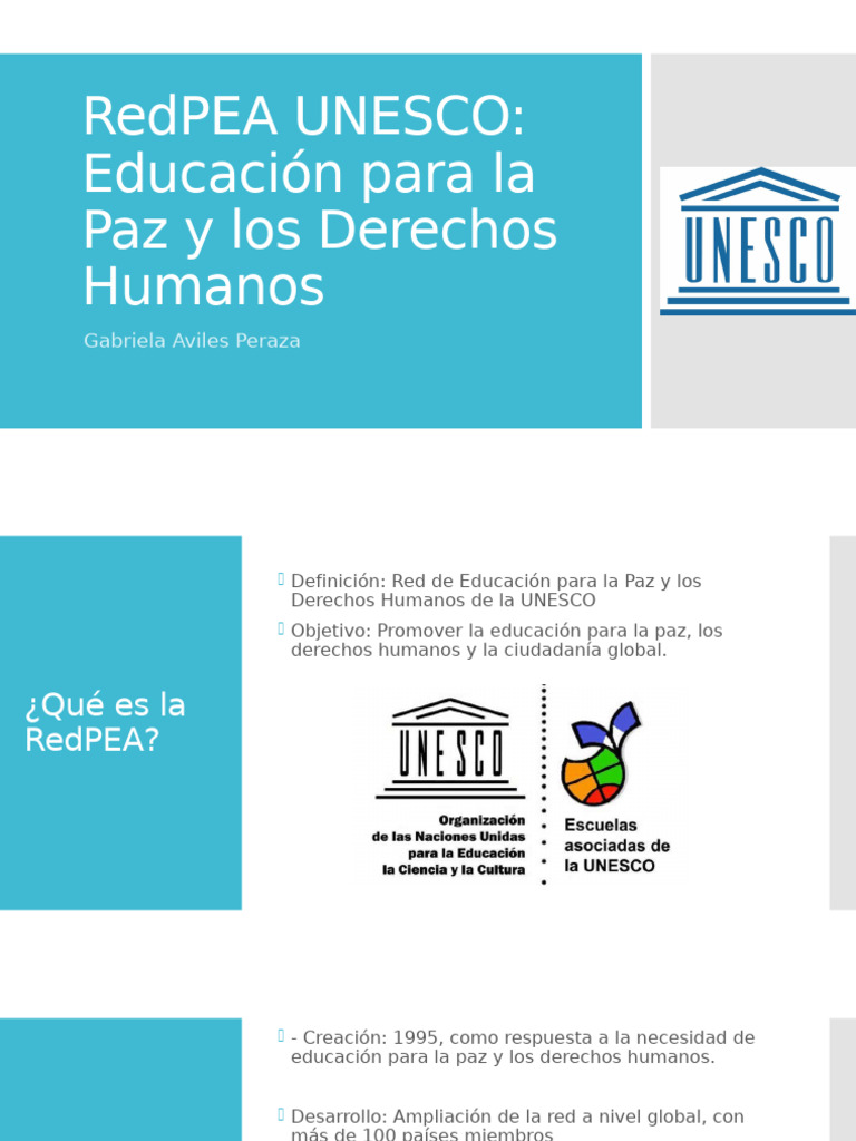 Presentación RedPea Unesco | PDF