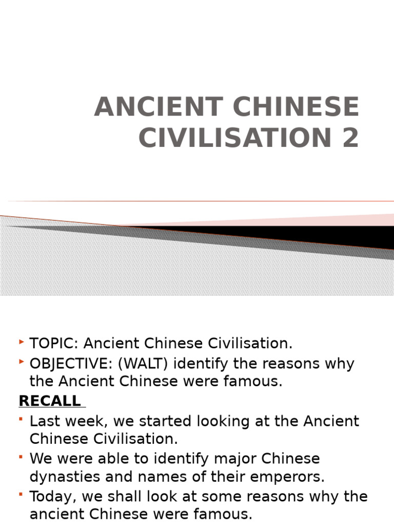 Reasons for Ancient Chinese Fame | PDF | Chinese Culture | Gunpowder