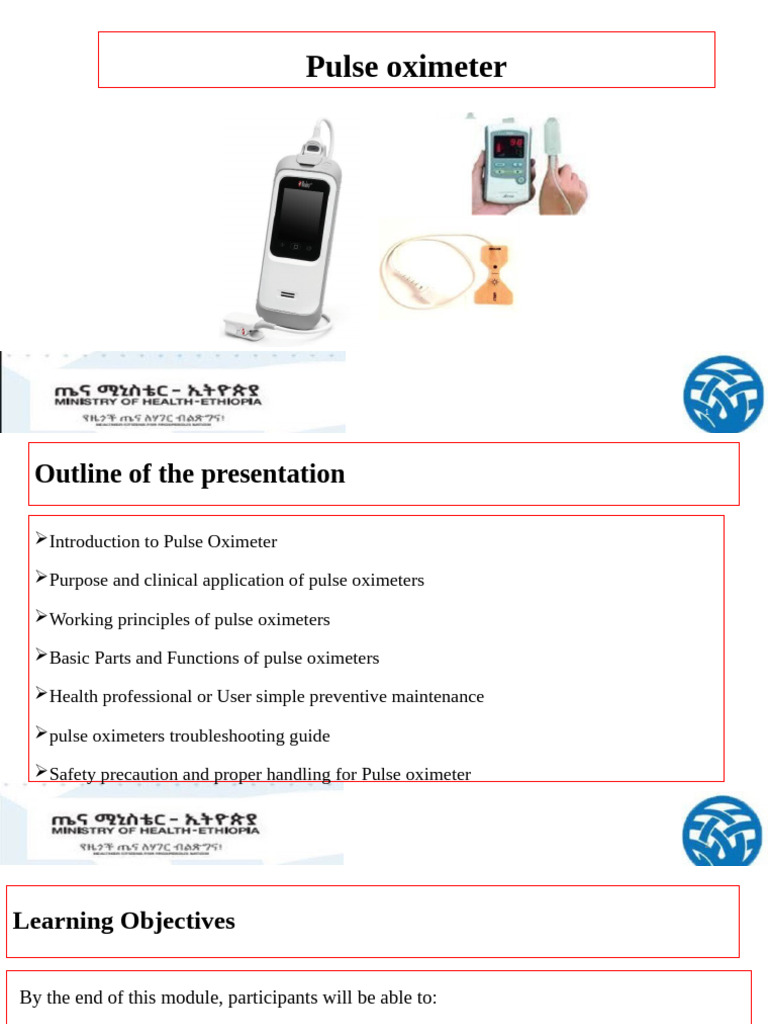 Pulse Oximeter | PDF | Clinical Medicine | Medical Specialties
