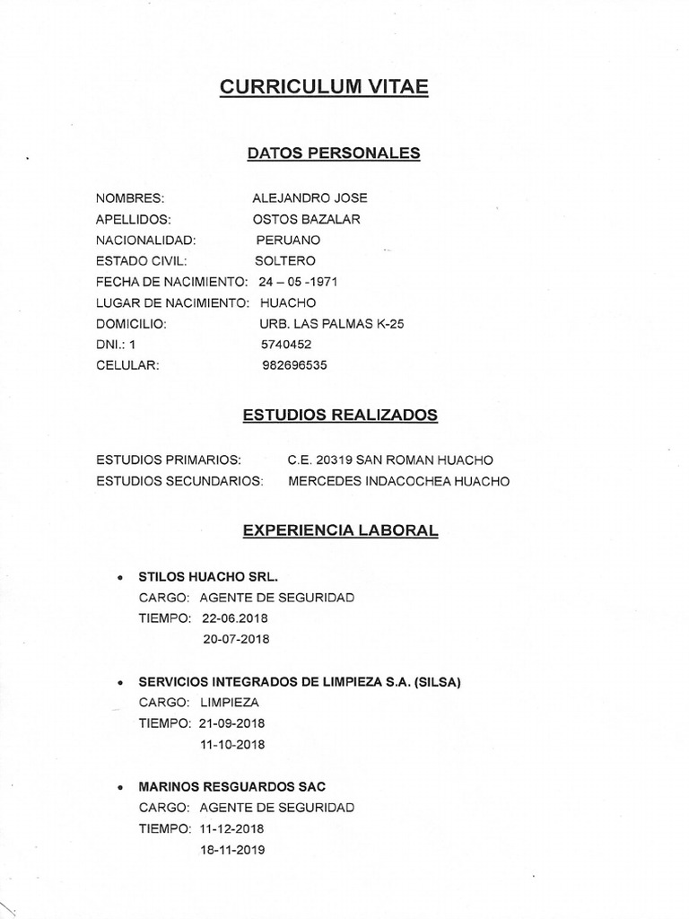 Curriculum Alejandro Ostos1 2025 | PDF