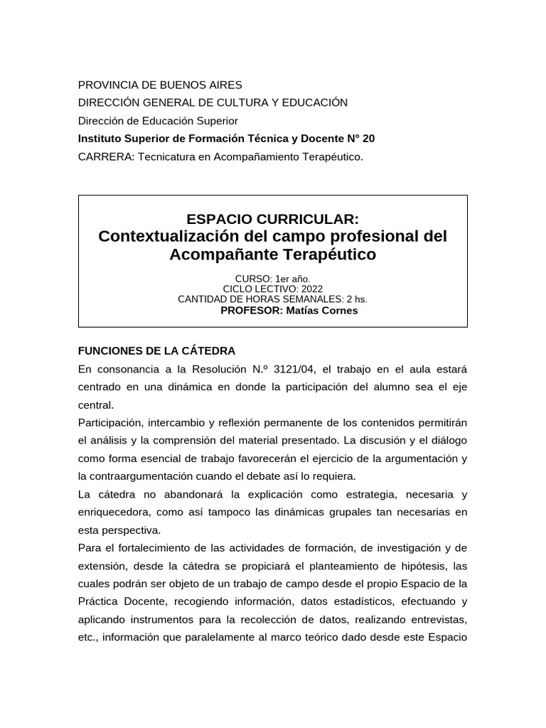 Contexto Profesional del A.T. | PDF | Maestros | Evaluación