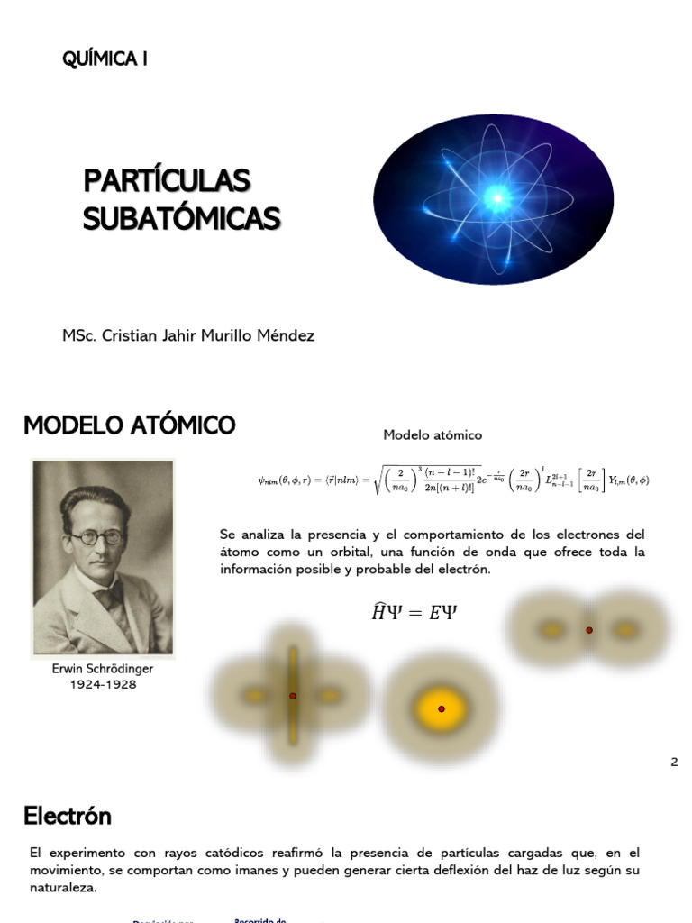 cjmurmen_1.4 Partículas subatómicas | PDF | Electrón | Átomos