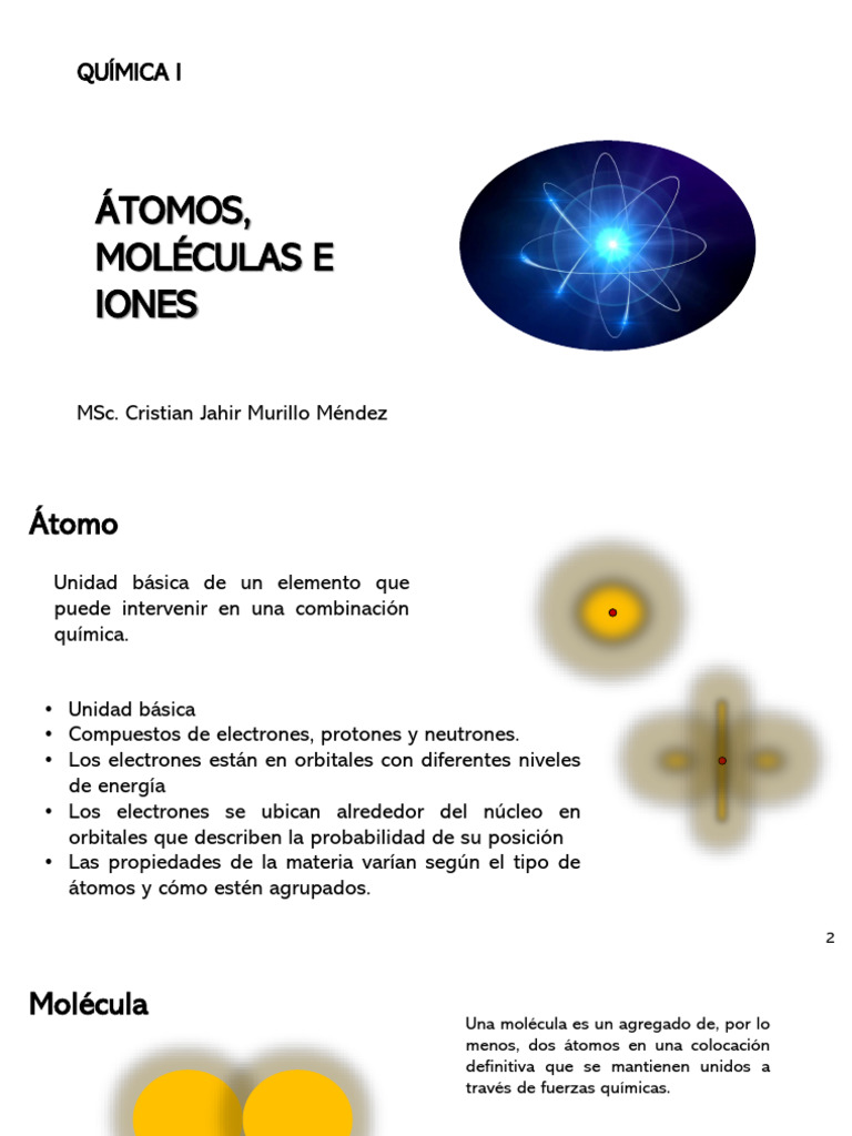 cjmurmen_1.5 Átomos, moléculas e iones | PDF | Mole (Unidad) | Átomos
