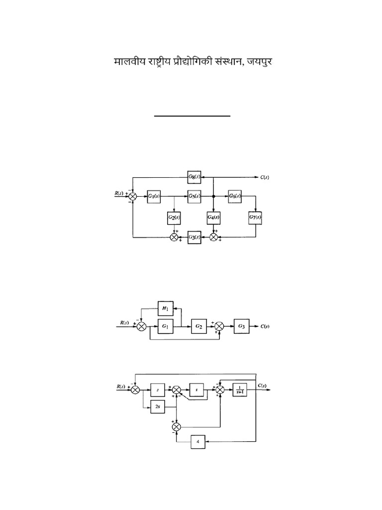 Linear Control Theory Assignment Transfer Functions Pdf