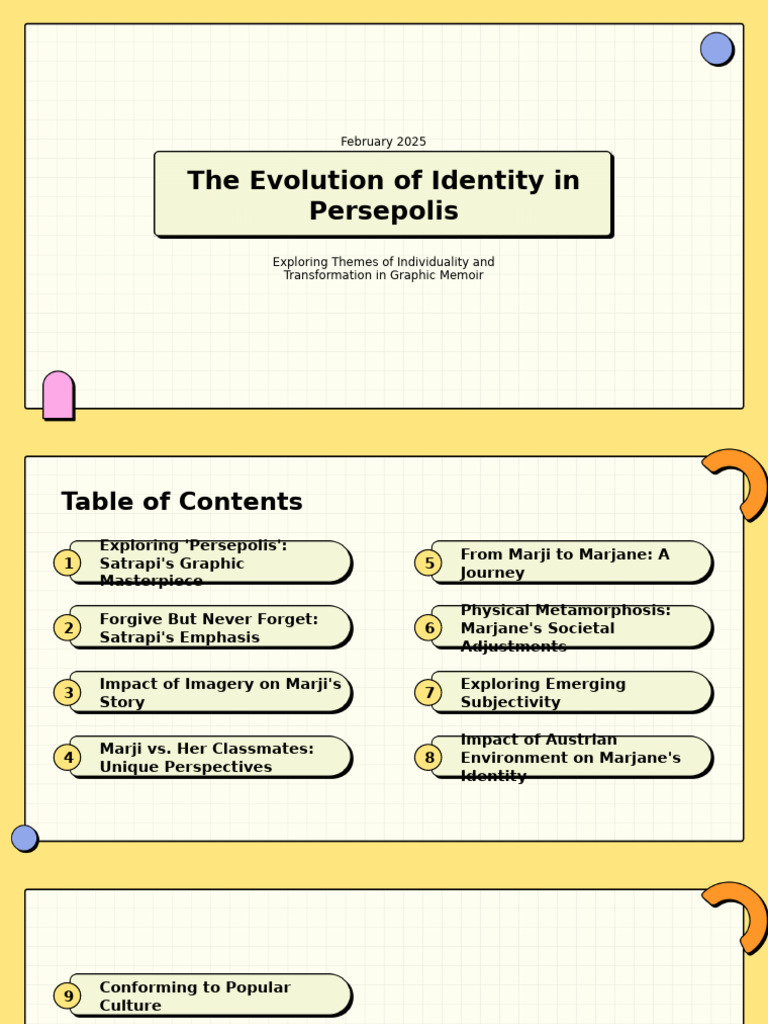 The Evolution of Identity in Persepolis: February 2025 | PDF | Identity ...