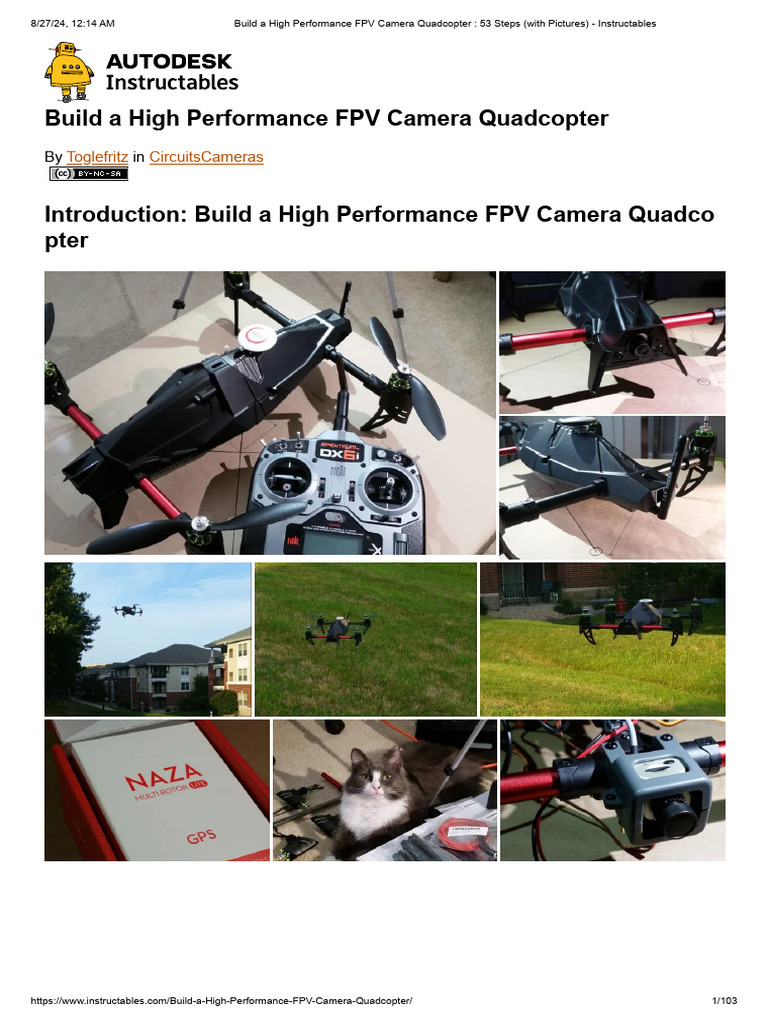 Build a High Performance FPV Camera Quadcopter _ 53 Steps (With Pictures) - Instructables | PDF ...