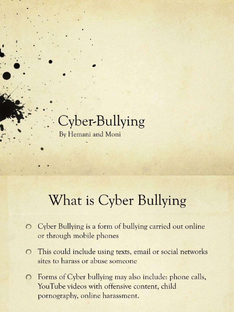 3 Cyber Bullying | PDF